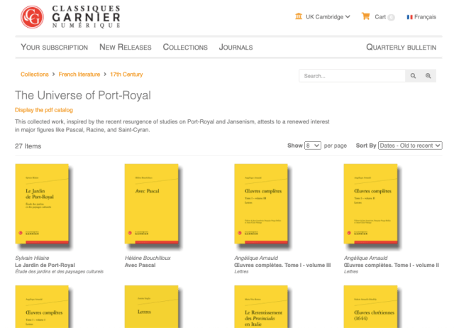 Port-Royal, more than a French stronghold of Jansenism – Languages across Borders