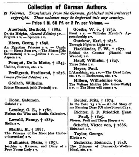 Tauchnitz Collections reveal how reading fashions have changed ...