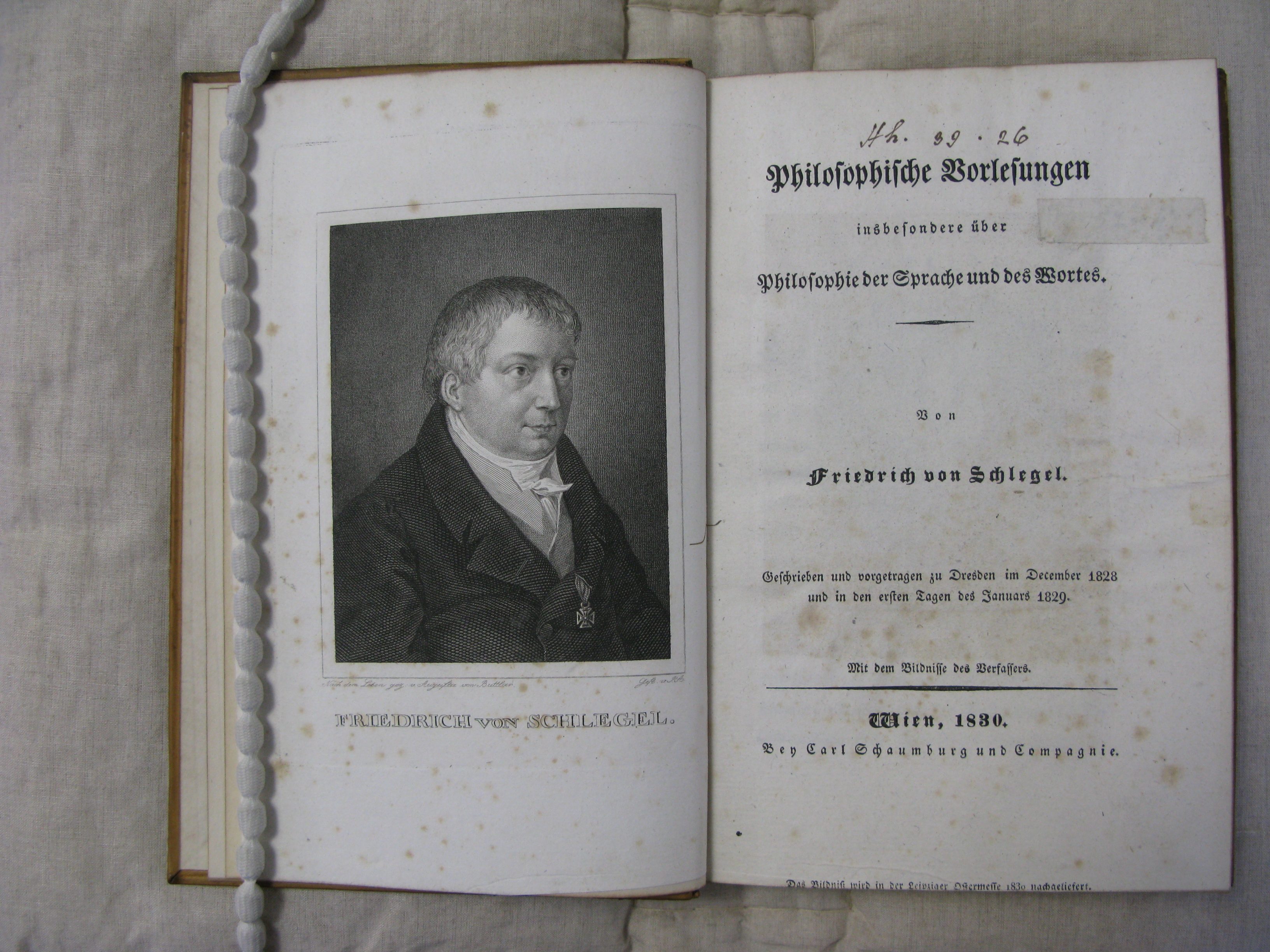 Friedrich von Schlegel – 250 – Languages across Borders