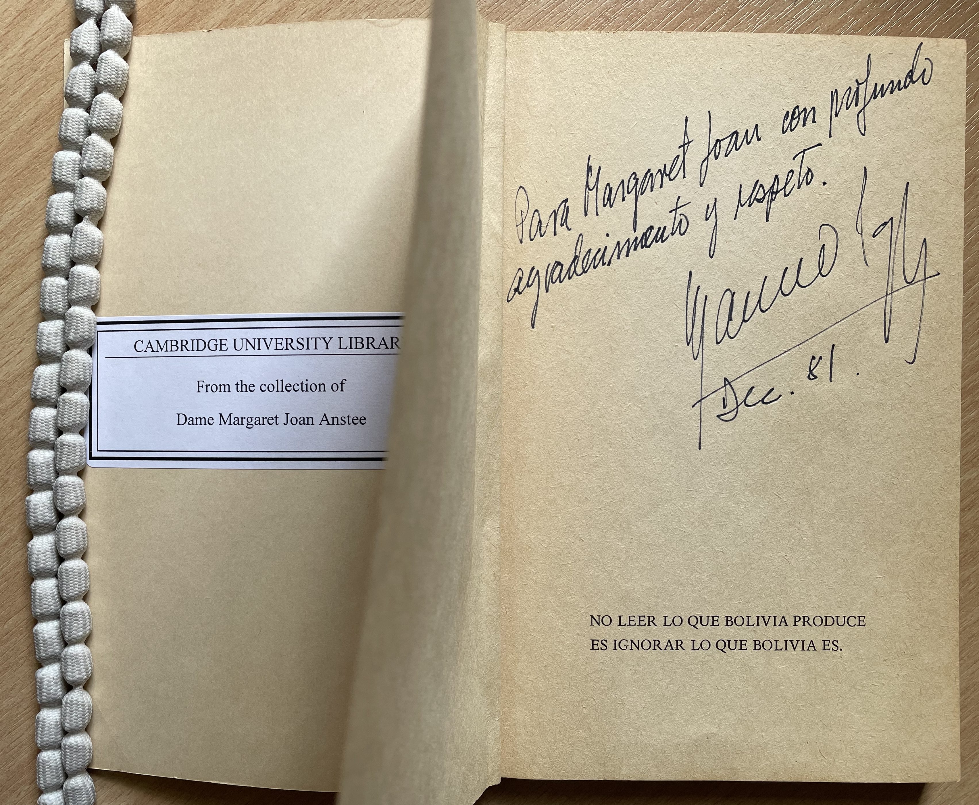 Dame Margaret Anstee Collection: a Newnham alumna in South America ...
