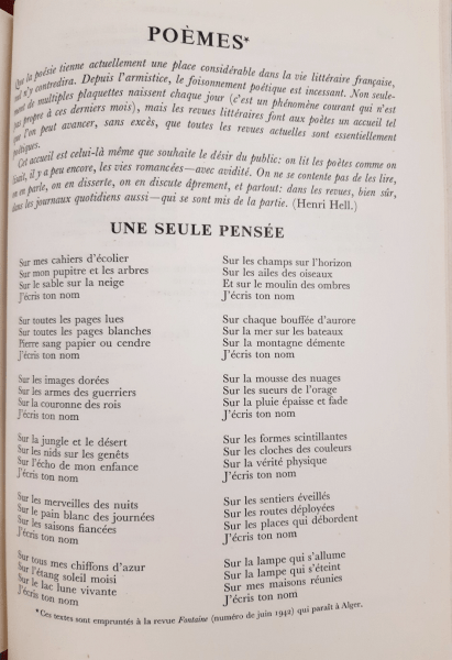 “Liberté… J’écris ton nom”: Eluard’s poem and the Cambridge UL ...