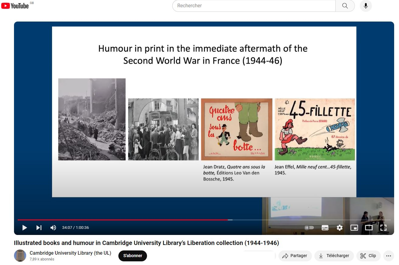 Video-recording of “Illustrated books and humour in Cambridge ...